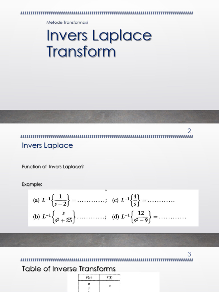 Invers Laplace Transform Rev2 | PDF