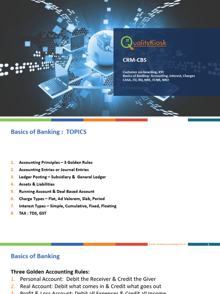 Basic Banking CRM-CBS | PDF | Debits And Credits | Transaction Account