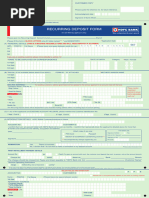 Salary Account Opening Form | PDF | Identity Document | Banking