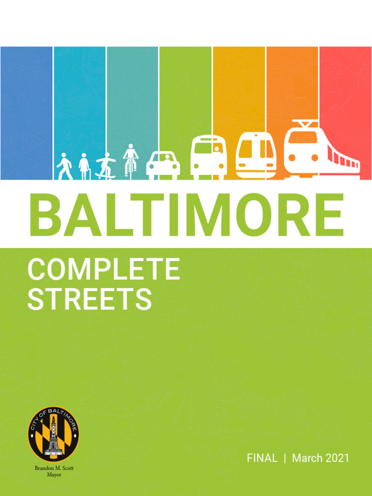 Baltimore Complete Streets Manual Final March 2021 | PDF | Transport ...