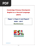 Cambridge Primary Checkpoints - Specimen Papers | PDF