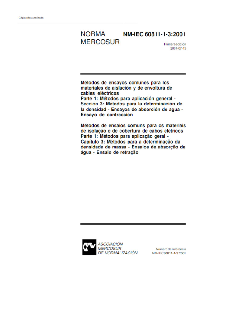 Iec 60811-1-3 | PDF