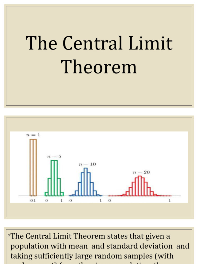 Central Limit Theorem T Distribution Percentile | PDF | Finance & Money ...