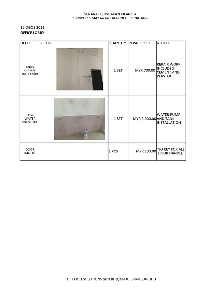 Defect List Final | Download Free PDF | Building Materials | Building ...