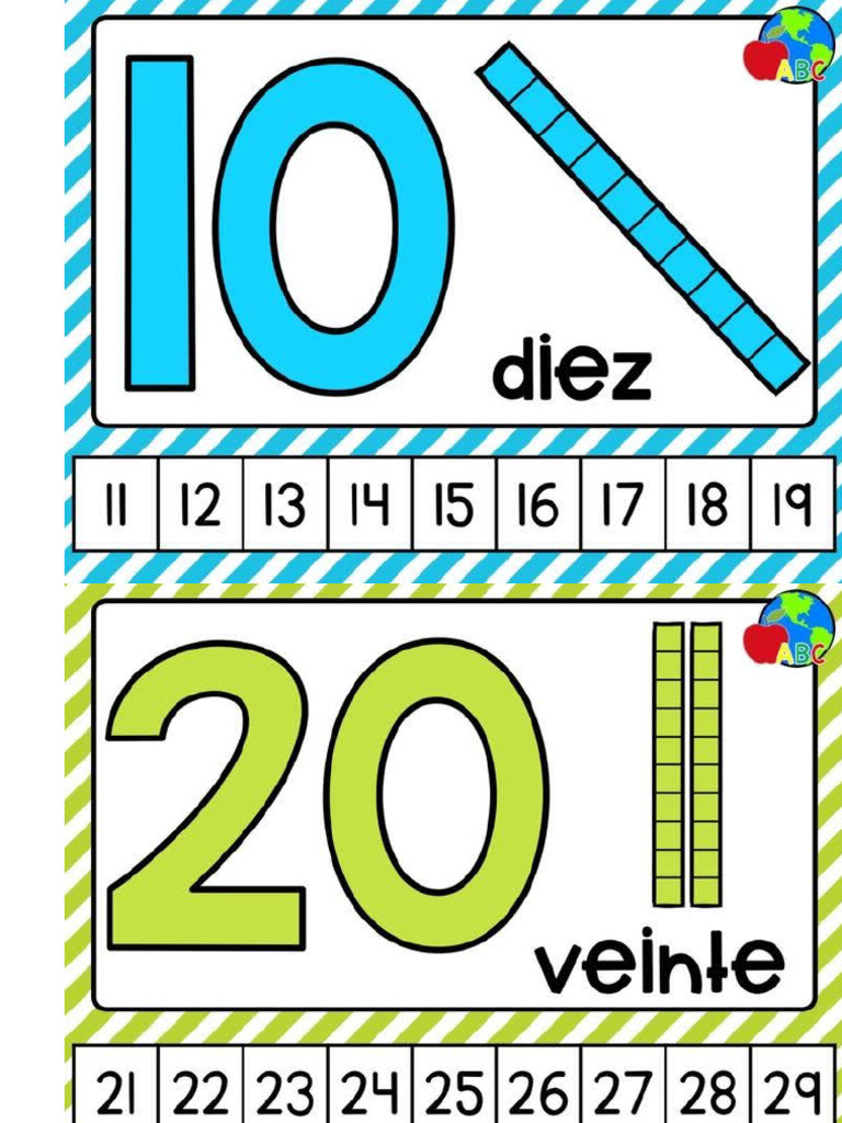 Numeros Del 10 Al 100 | PDF