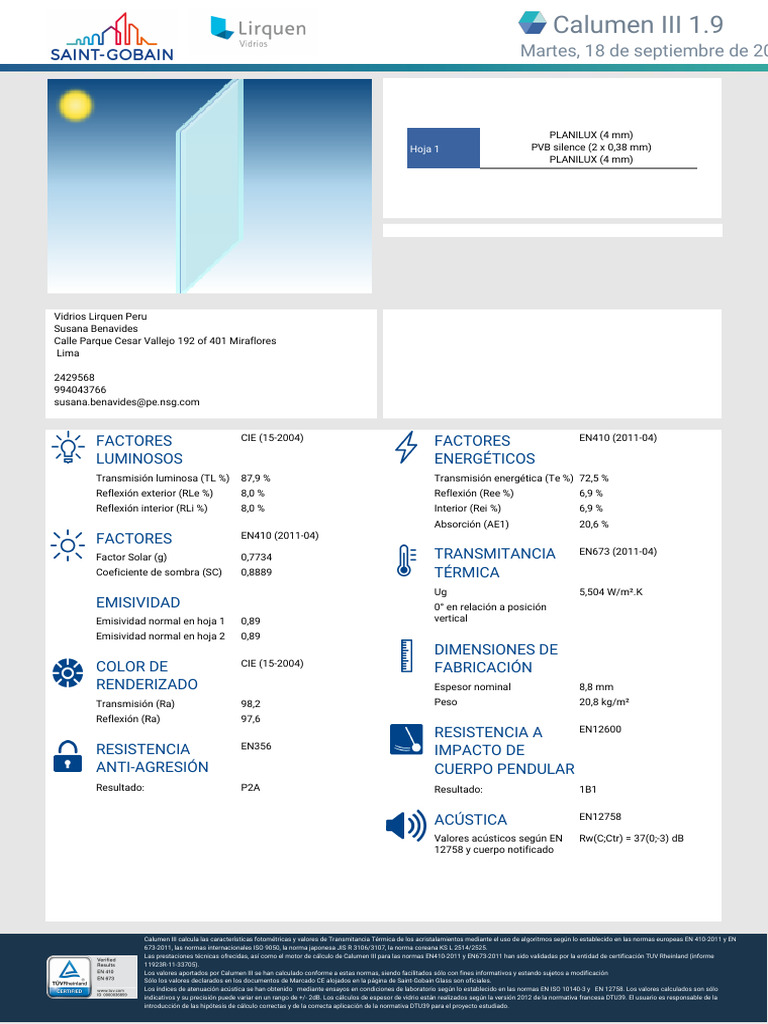 Características Fotométricas de Calumen III | PDF