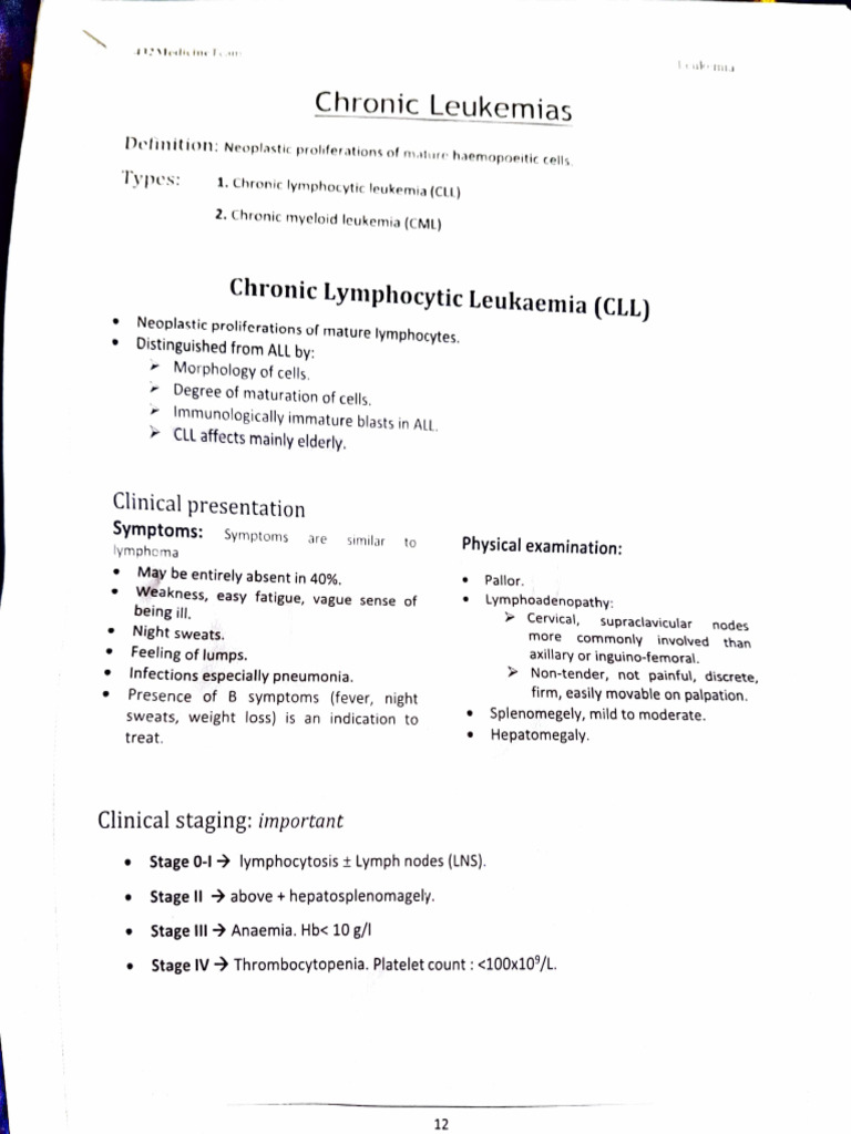 Chronic Leukemia | PDF | Leukemia | Epidemiology