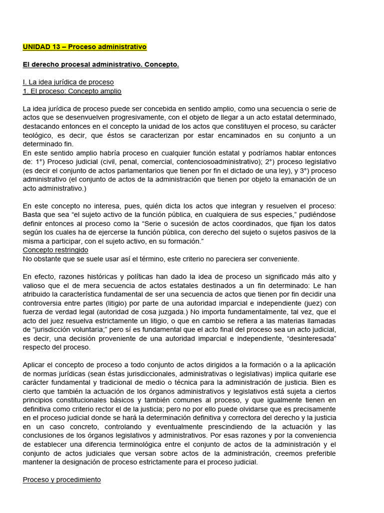 Adm 2 Unidad 13 | PDF | Ley procesal | Judicaturas