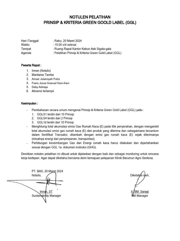 Pelatihan Prinsip Green Gold Label GGL | PDF | Teknologi & Rekayasa