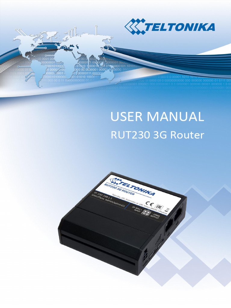 RUT230 Manual v1.0 | PDF | Computer Network | Wi Fi