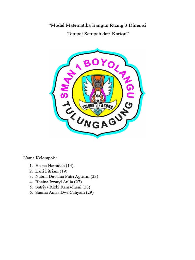Model Matematika Bangun Ruang 3 Dimensi | PDF