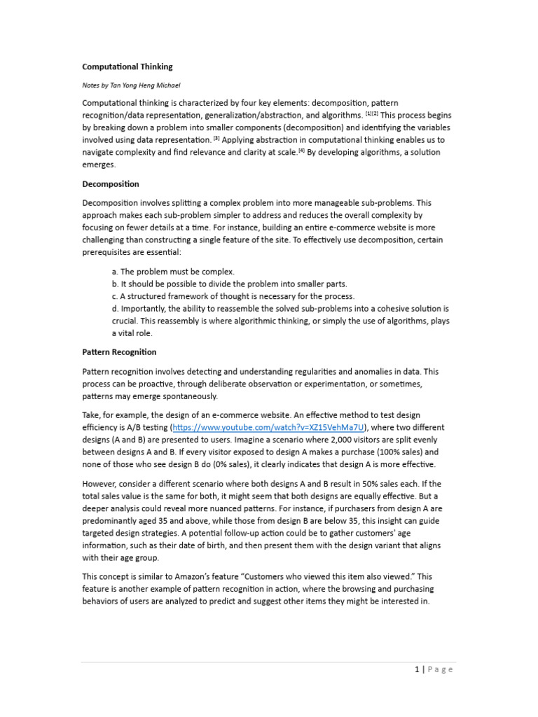 Computational Thinking Guide Pdf Software Testing Thought