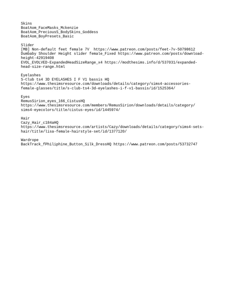 Mod lists (2) | PDF Mod lists (2) | PDF