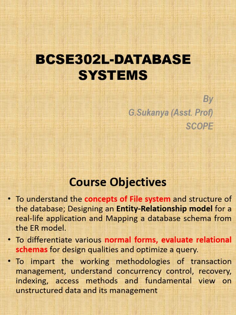 WINSEM2023-24 BCSE302L TH CH2023240502444 Reference Material I 08-01-2024 MODULE 1 | PDF ...