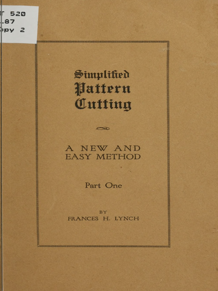 2.4 Simplified pattern cutting | PDF | Embroidery | Seam (Sewing)