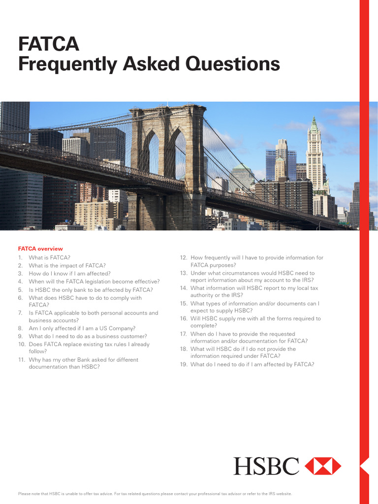 Fatca CMB Faq Mena en | PDF | Taxes | Irs Tax Forms