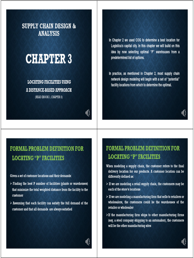 Chapter 3 - Locating Facilities Using A Distance-Based Approach (Compatibility Mode) | PDF ...