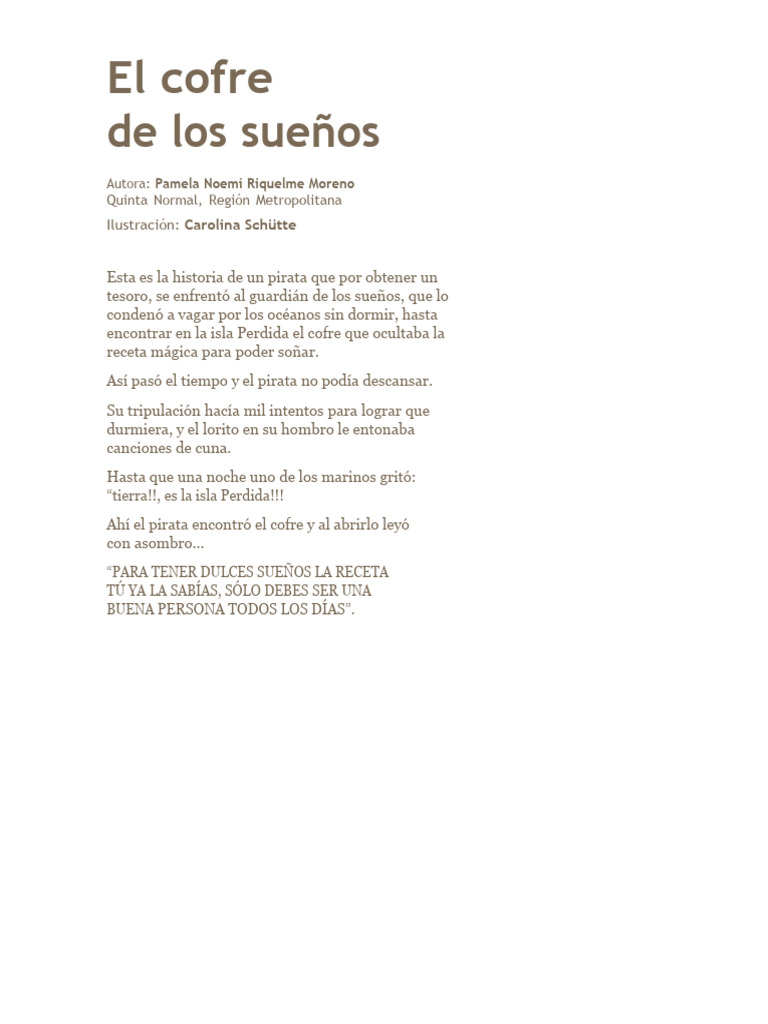 Cofre de Los Suenos | PDF