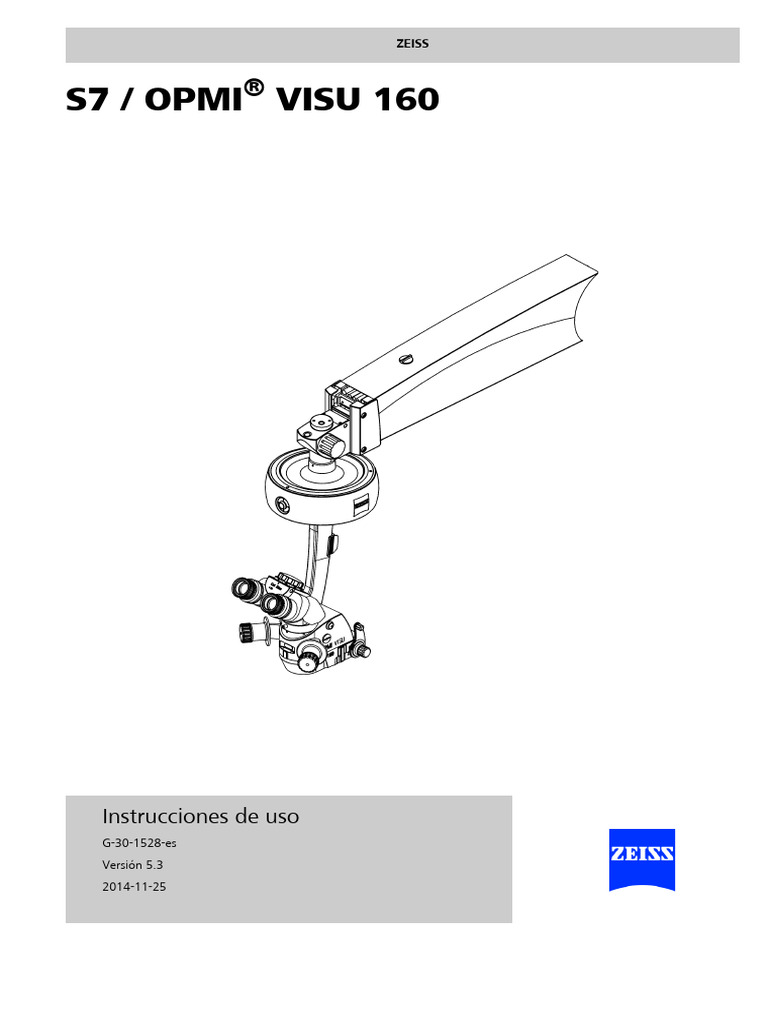 MANUAL DE USUARIO MICROSCOPIO OFTALMOLOGICO c-15.001 G - 30 - 1528 - v5 ...