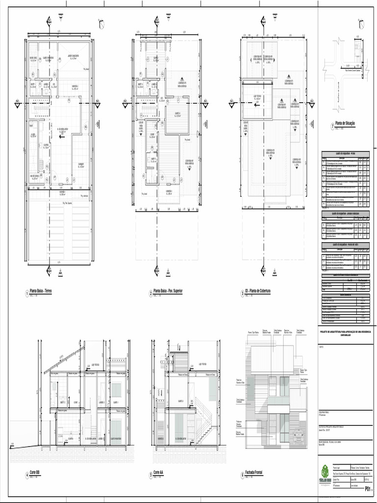 Prancha 01 - Projeto Legal - Núcleo BIM | PDF