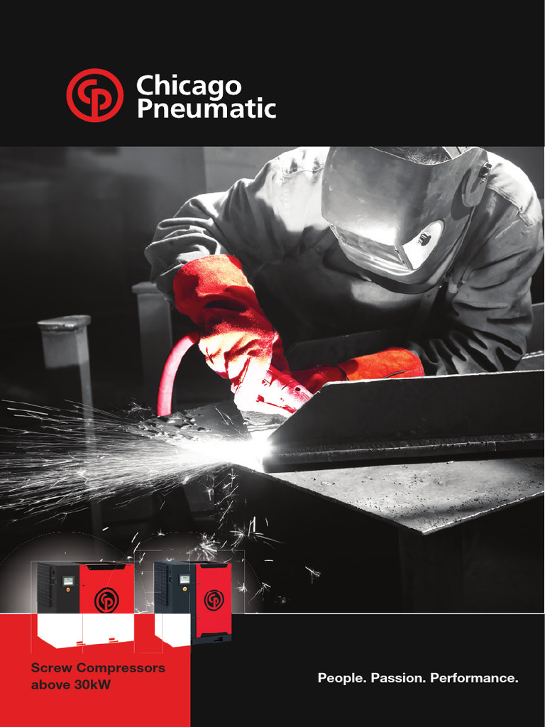 Chicago Pneumatic Screw Compressors 30-110kW Leaflet English LR | PDF ...