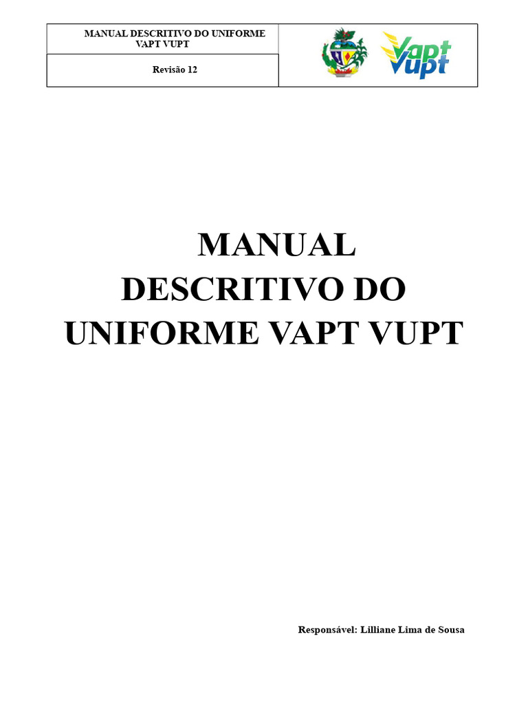 Manual do Uniforme Vapt Vupt | PDF | Sapato | Roupas