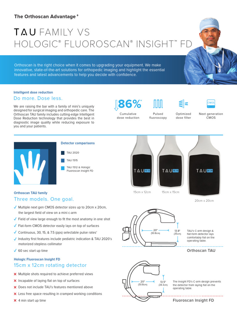 Orthoscan Advantage TAU Family Vs Insight FD v1.70 | PDF | Imaging ...