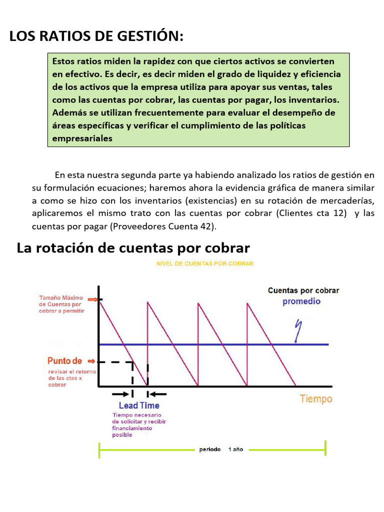 LOS RATIOS DE GESTIÓN - 2da Parte | PDF | Economias