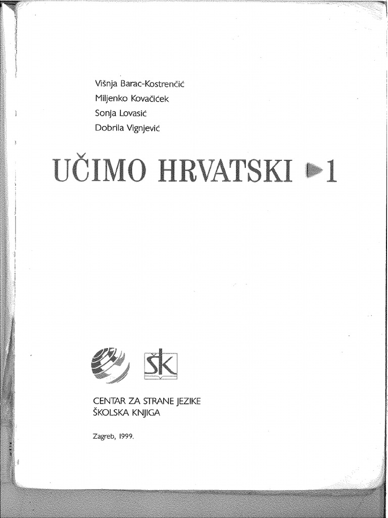 Učimo Hrvatski-Udzbenik | PDF