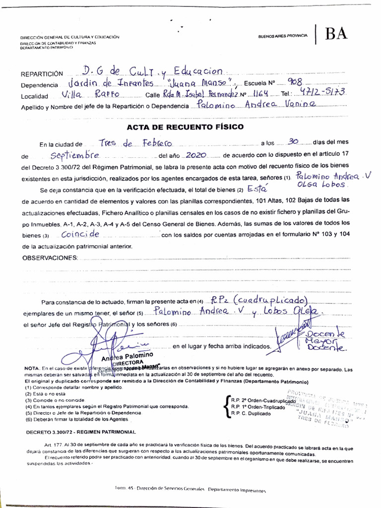 Formulario 30 de Sep. de 2020 | PDF