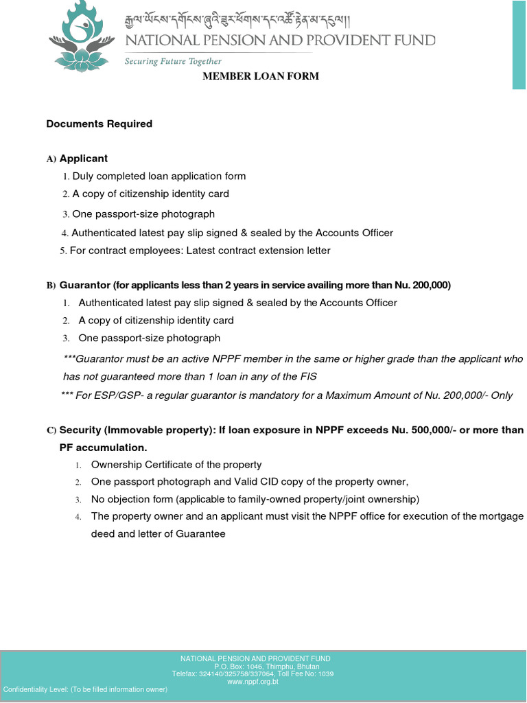 Revised Member Loan | PDF | Loans | Pension
