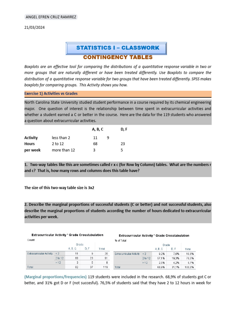 Copia de CW 2-4 Contingency Tables (ORG) .Angel Cruz | PDF | Tobacco ... Copia de CW 2-4 Contingency Tables (ORG) .Angel Cruz | PDF | Tobacco ...
