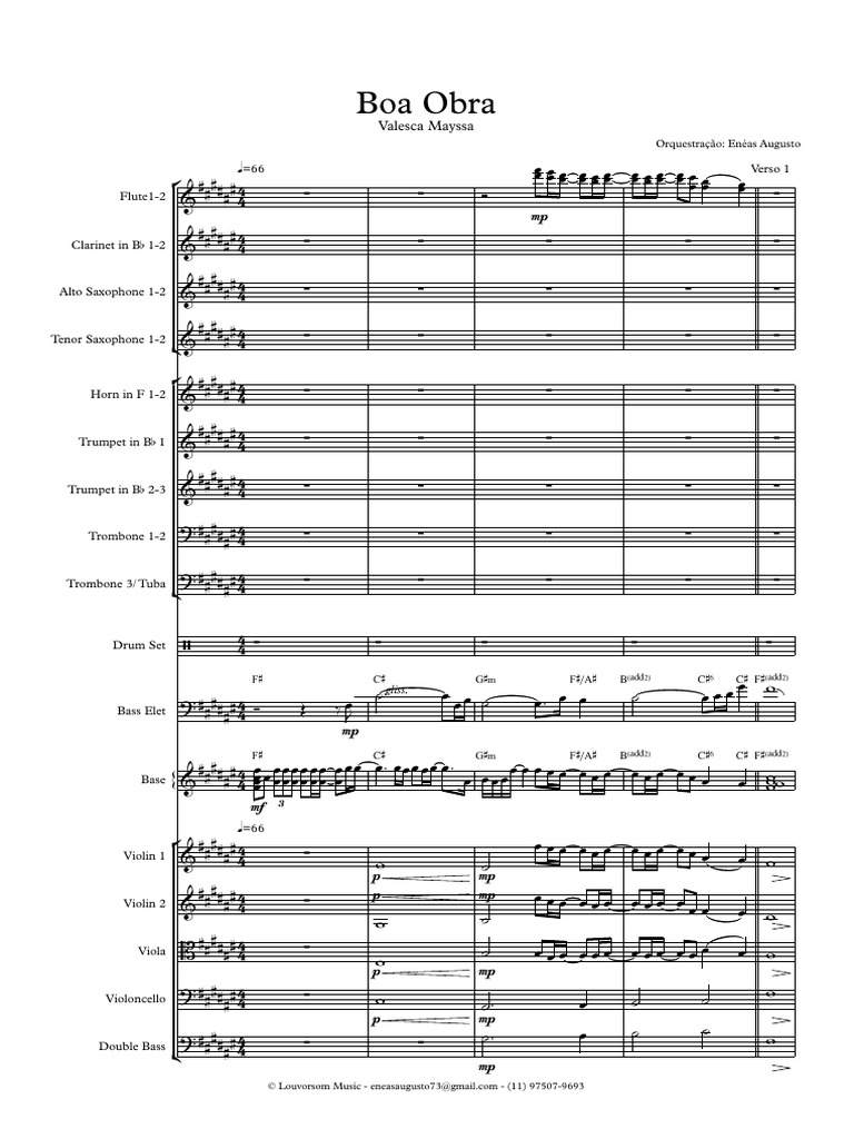 Boa Obra - Valesca Mayssa (Grade) | PDF | Instruments de musique ...