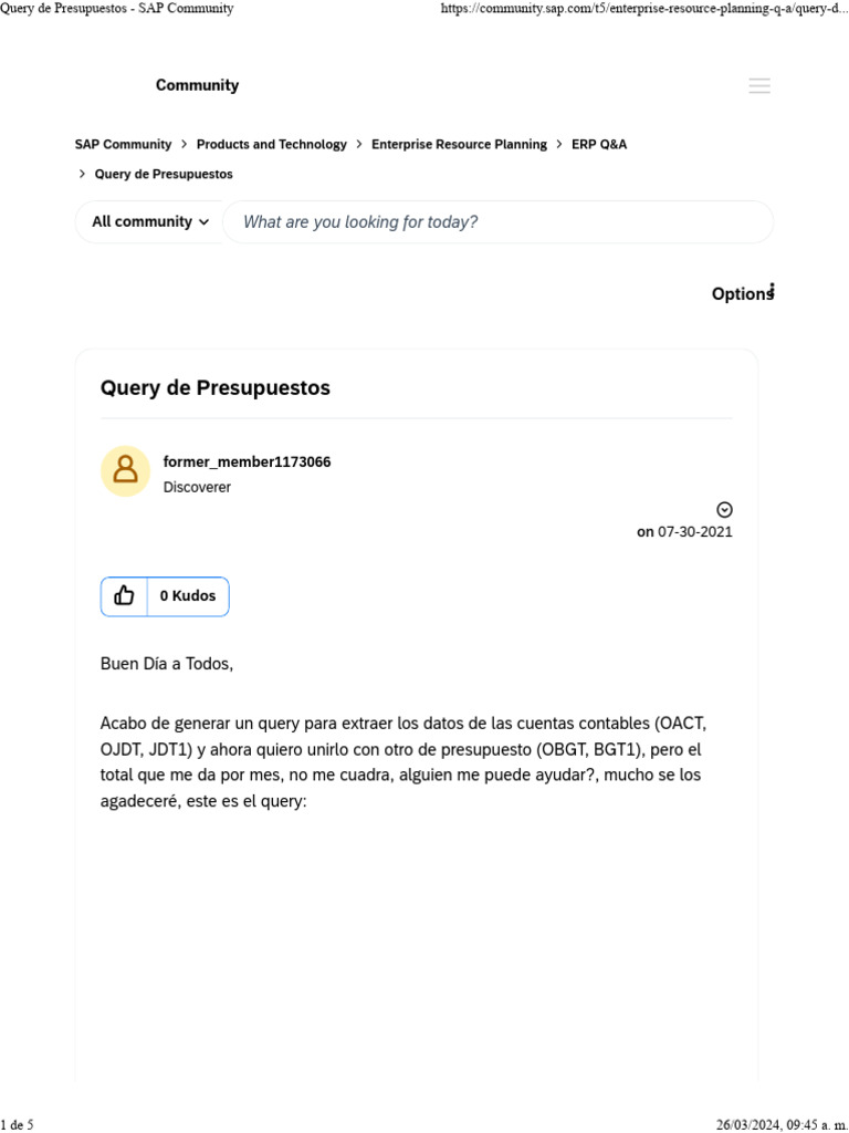 Solved query costos Ae - SAP Community | PDF | Computing | Information ... Solved query costos Ae - SAP Community | PDF | Computing | Information ...