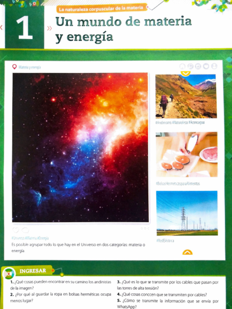 Act. 1 Materia y Energia para 2do Año | PDF | Masa | Volumen