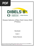 Dibels - 8 - Benchmark - 8 - Scoring 2023 Australasian | PDF