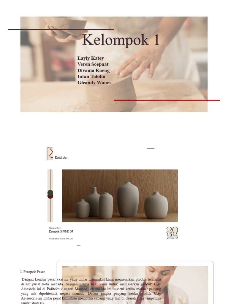 Ceramics Portfolio by Slidesgo | PDF