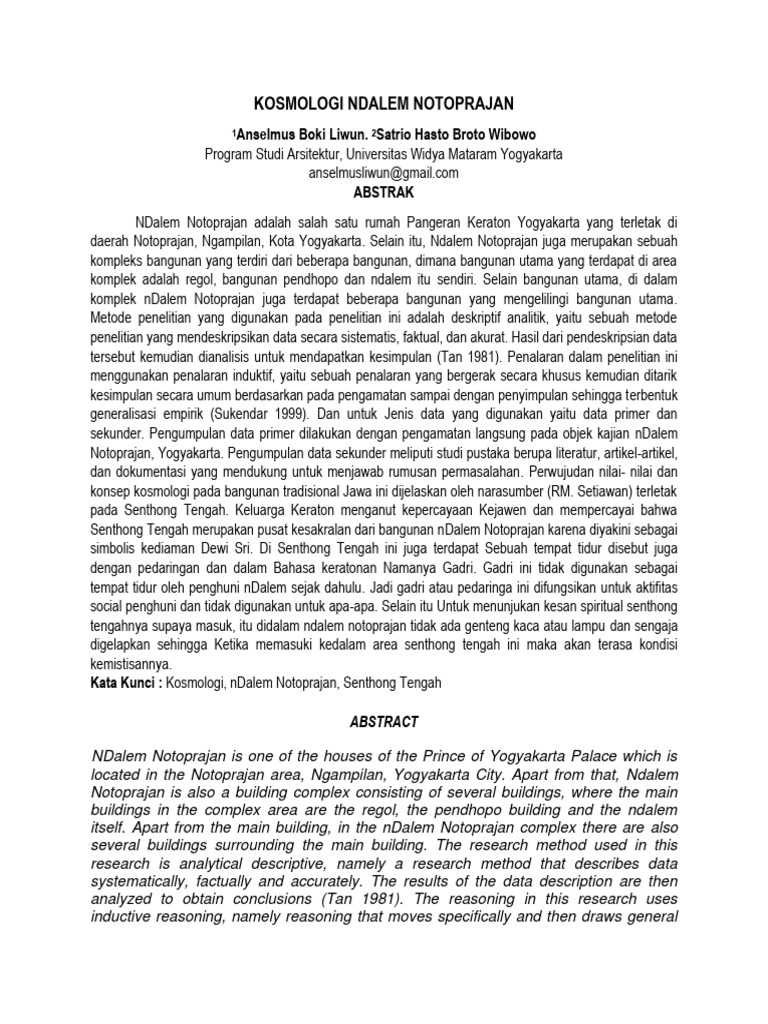 Ndalem Notoprajan.. | PDF | Sains & Matematika