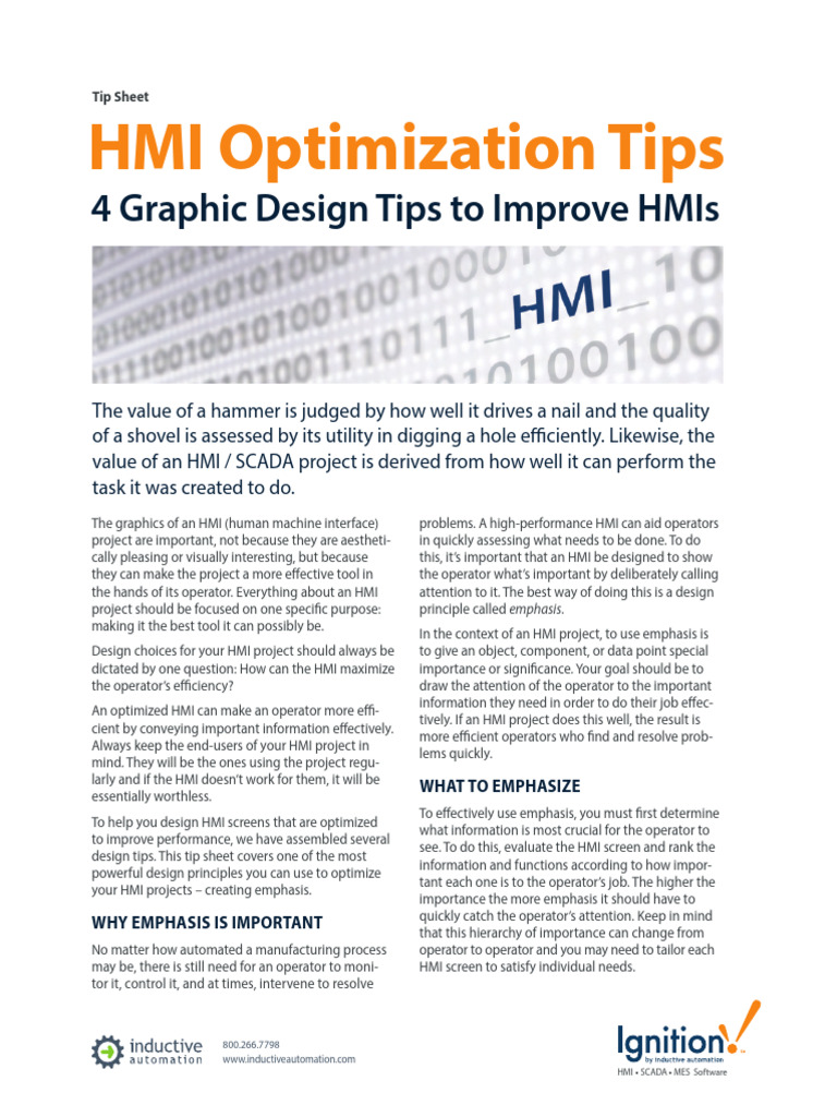 HMI-Optimization-Tips | PDF | User Interface | Color