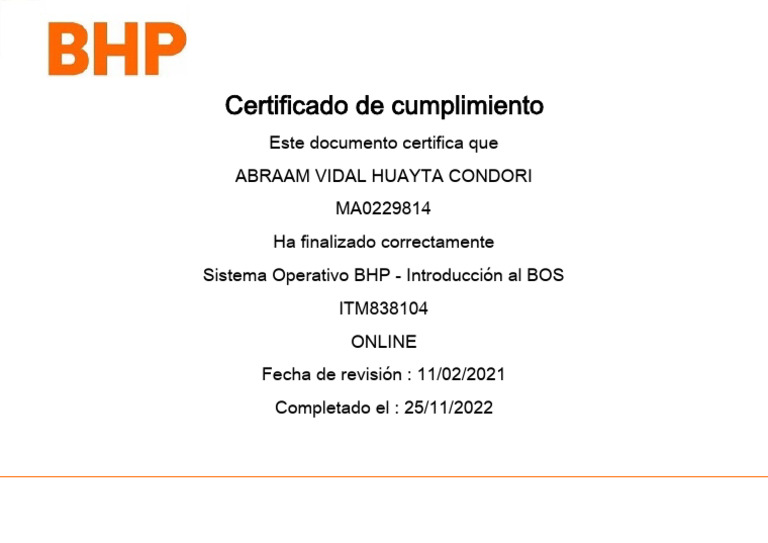 3 Sistema Operativo BHP - Introducción Al BOS | PDF