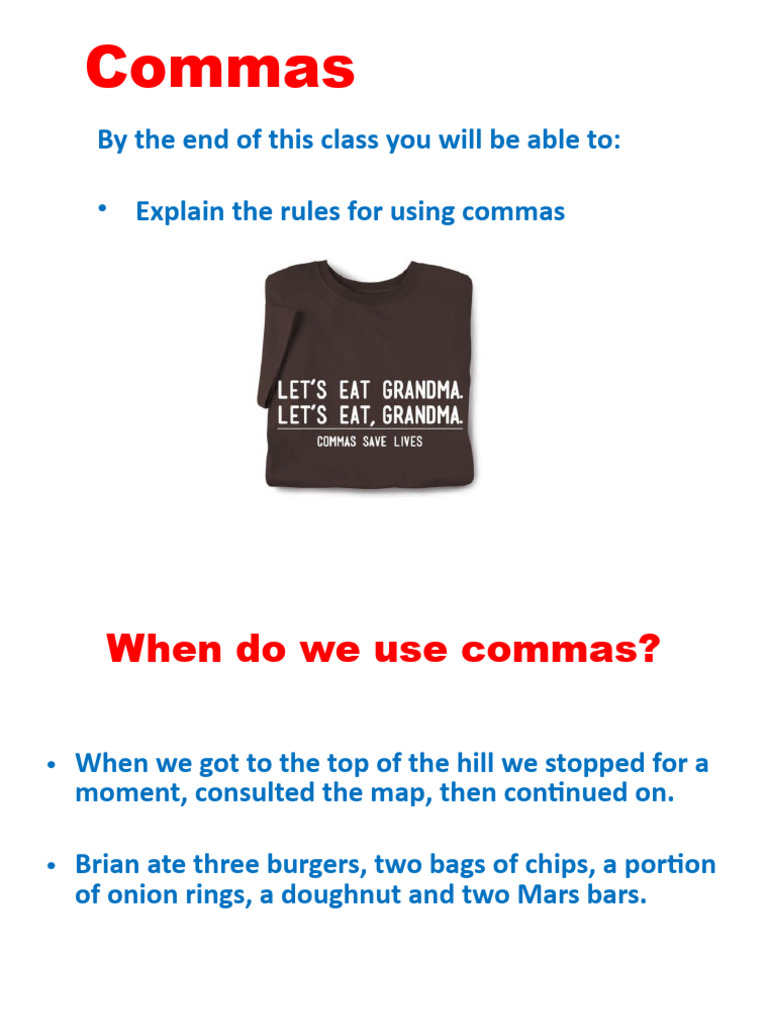 Commas | PDF