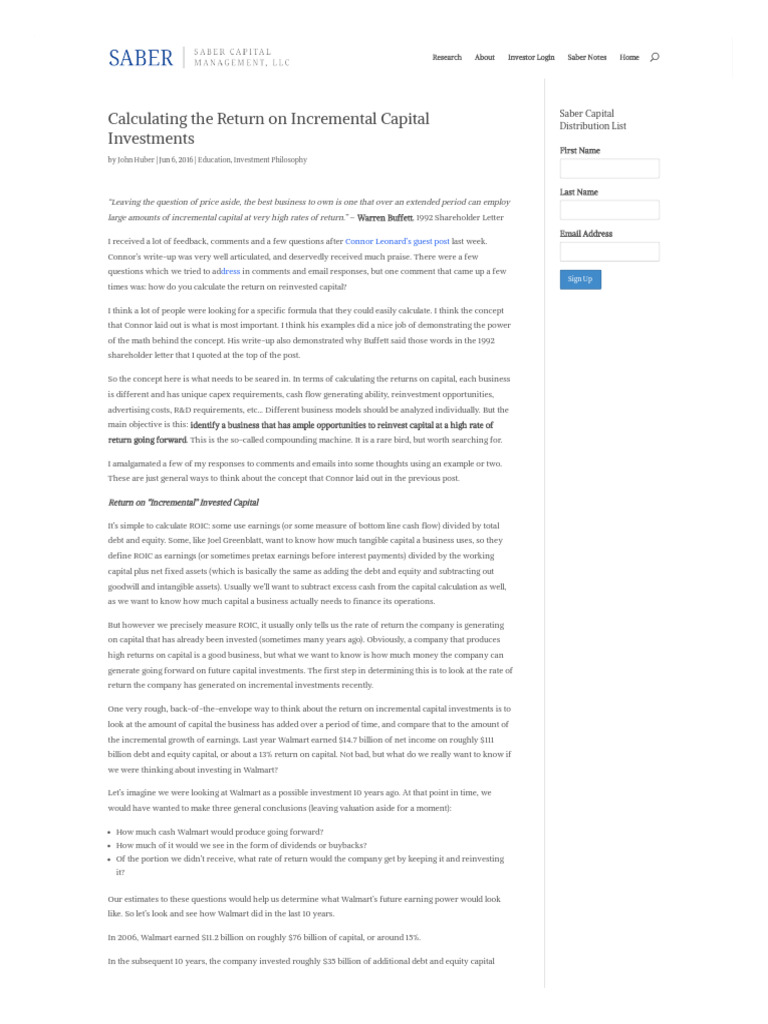 Sabercapitalmgt | PDF