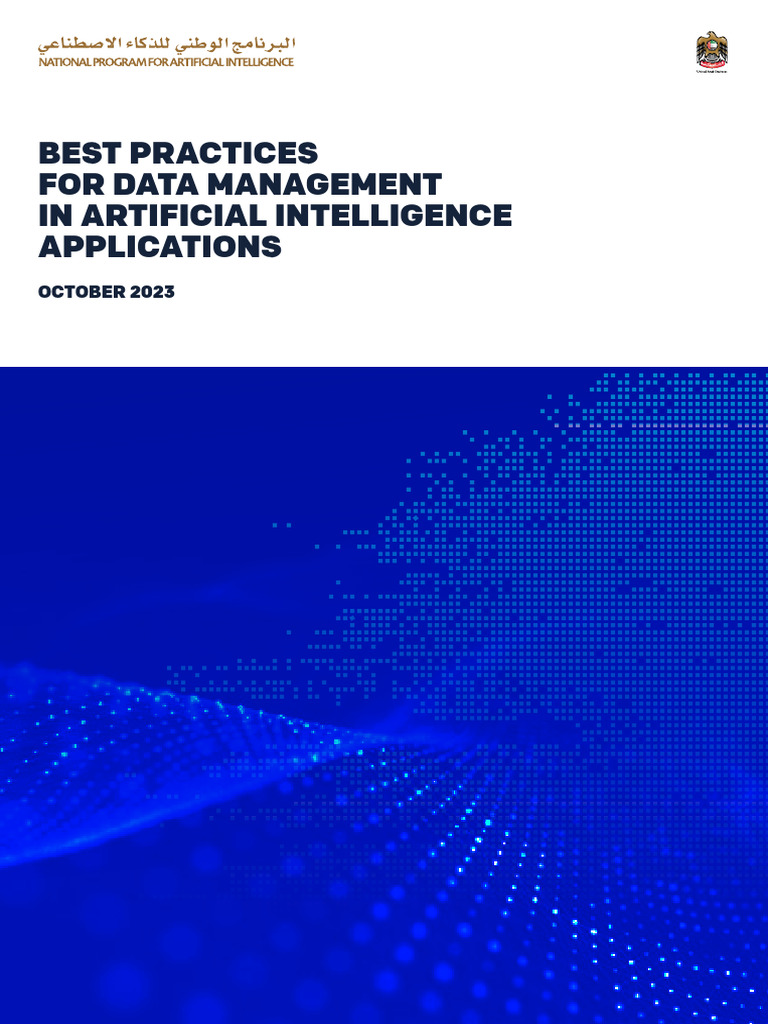 Best Practices For Data Management in Artificial Intelligence ...