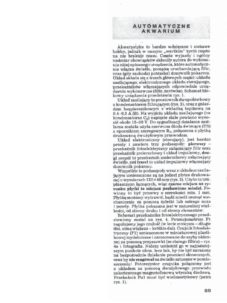 87 NW 07 Automatyczne - Akwarium | PDF