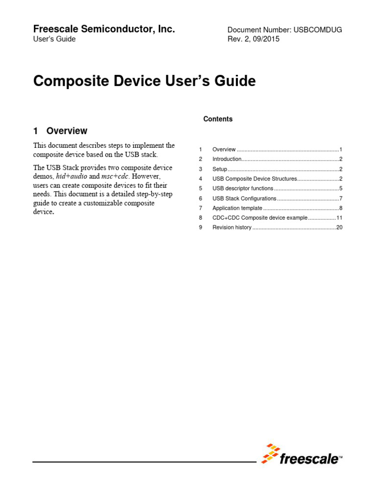 Composite Device User's Guide | PDF | Class (Computer Programming) | Usb