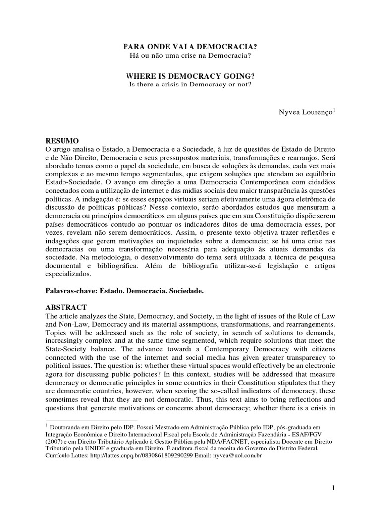 Dossiê+-+PARA+ONDE+VAI+A+DEMOCRACIA +Há+ou+não+uma+crise+na+Democracia ...
