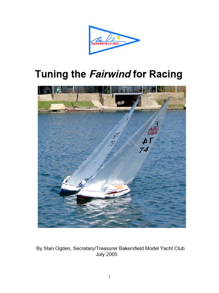 Tuning The Fairwind For Racing | PDF