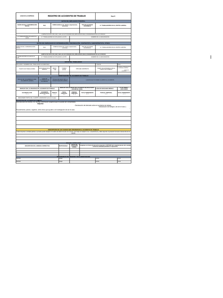 Registros Obligatorios de SST - RM 050 2023 TR | PDF | Empleo | Outsourcing