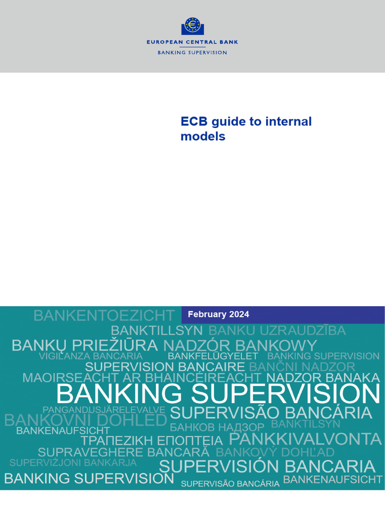ECB Guide To Internal Models 2024 1708395011 | Download Free PDF ...