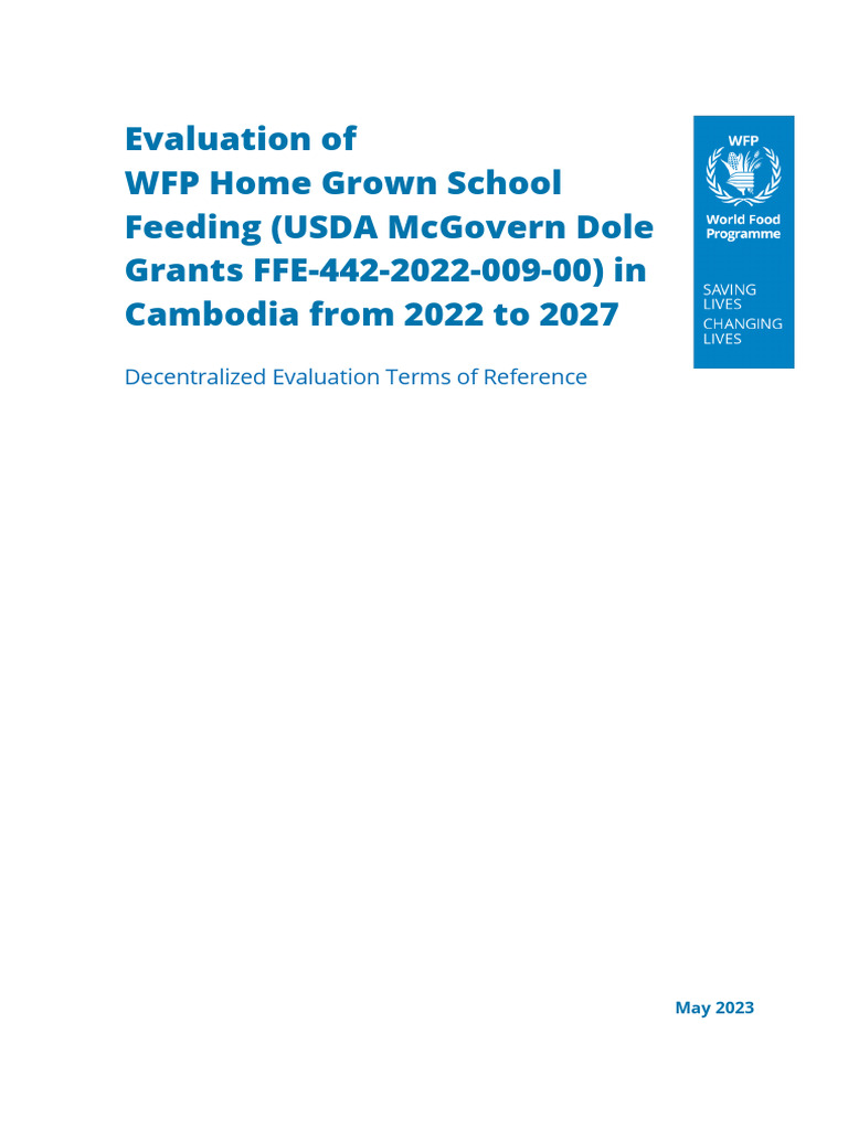 WFP 0000150249 | PDF | Evaluation